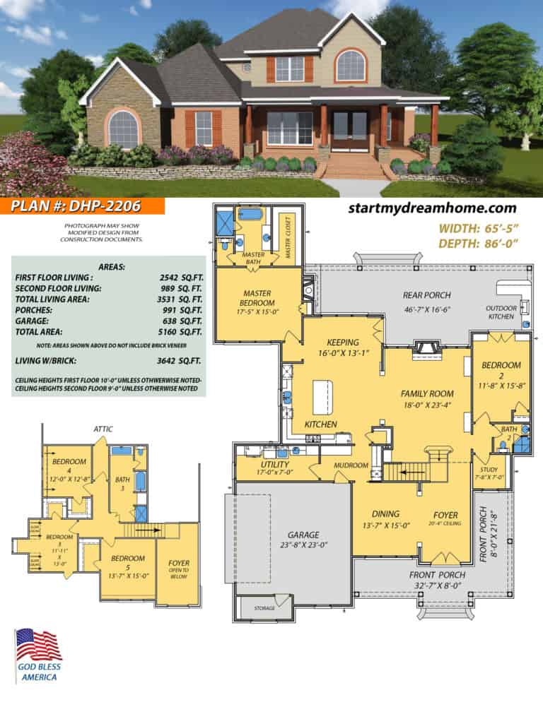 Start My Dream Home Plan 2206 - Start My Dream Home