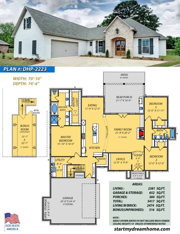 Start My Dream Home Plan 2223 - Start My Dream Home